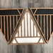 Diamond and Triangles Wood Sign Boho Wall Decor Geometric - Etsy