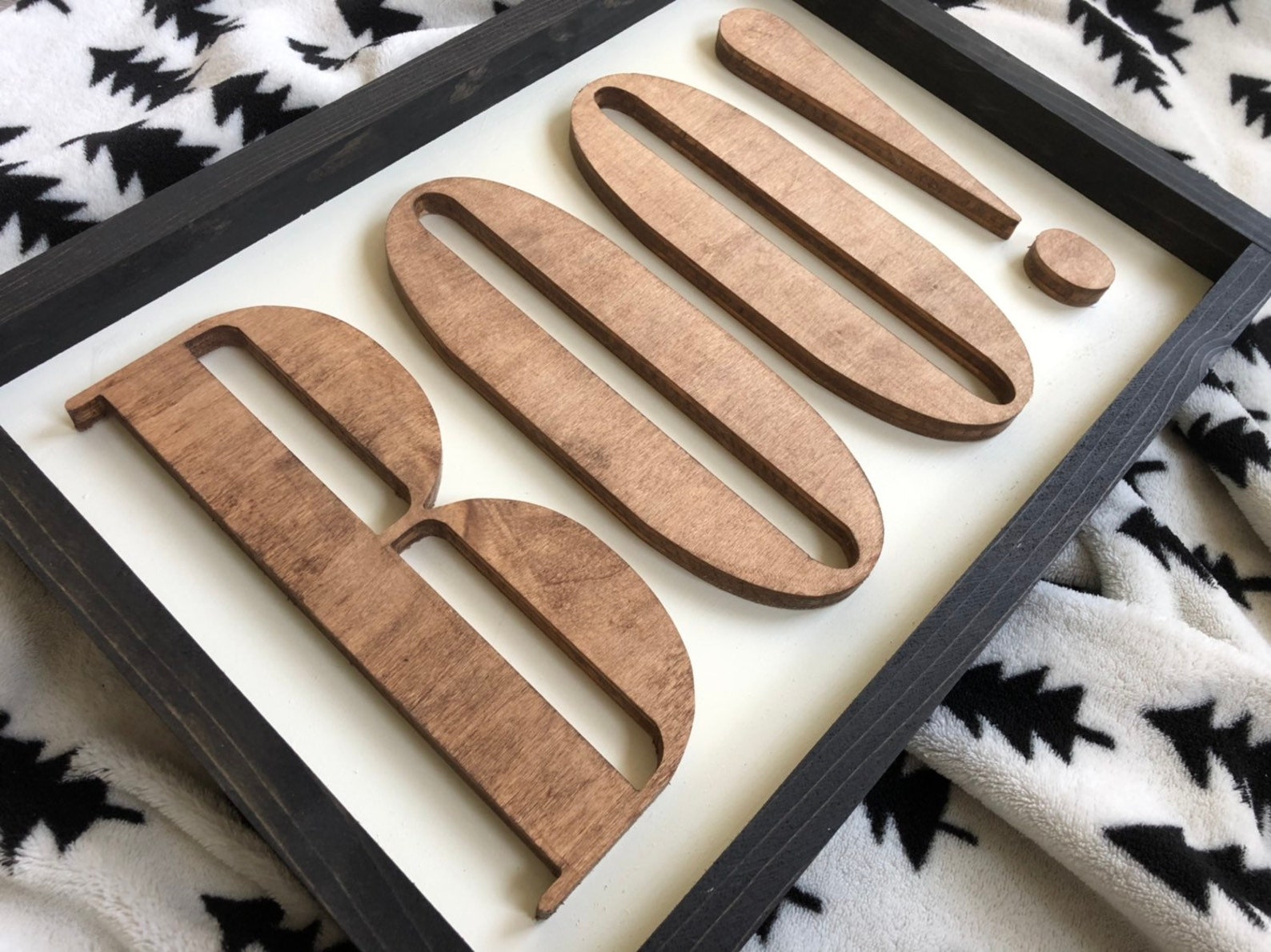 Boo Halloween Decor Halloween Wood Sign Mantal Holiday Decor | Etsy