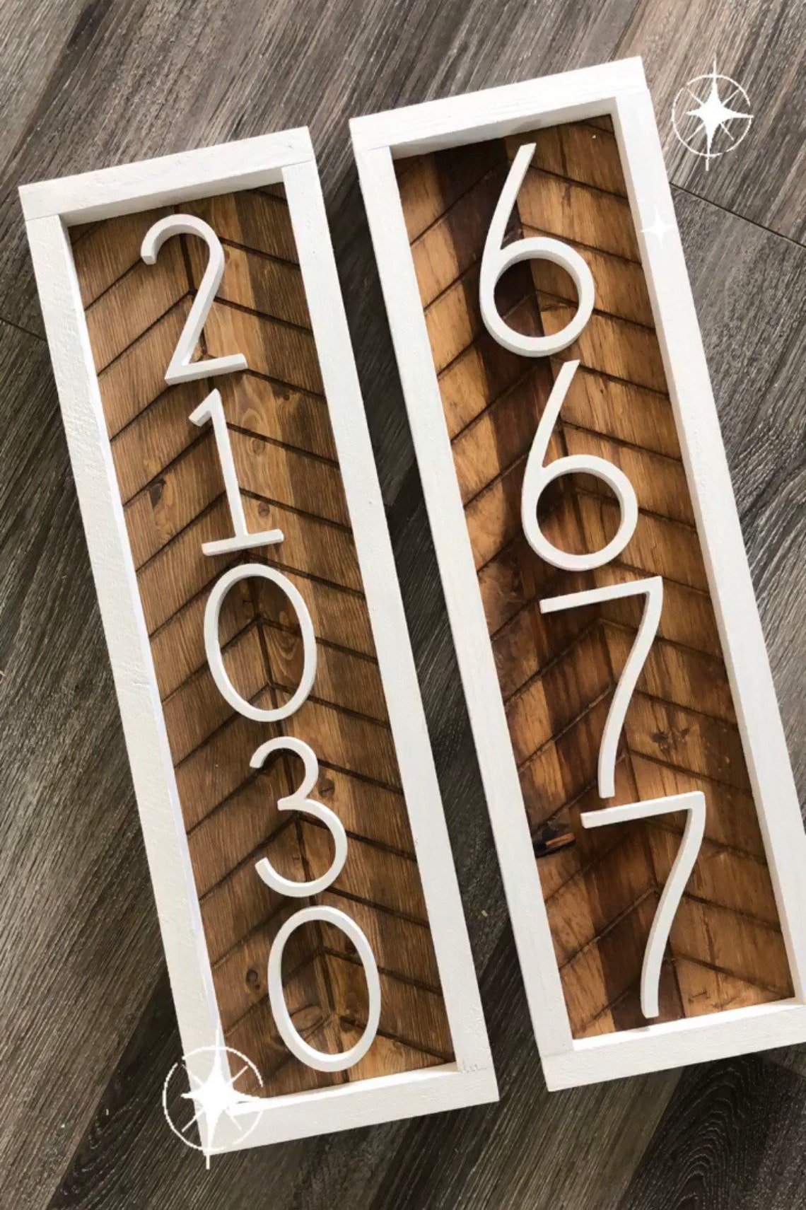 Vertical Address Sign Address Plaque House Numbers House | Etsy