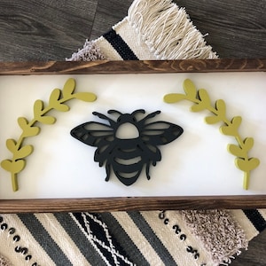 Save the Bees Wood Sign • Farmhouse Wood Sign • Bee Wood Sign • Floral ...