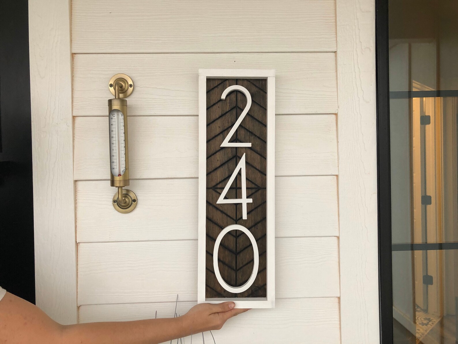 Vertical Address Sign Address Plaque House Numbers House | Etsy