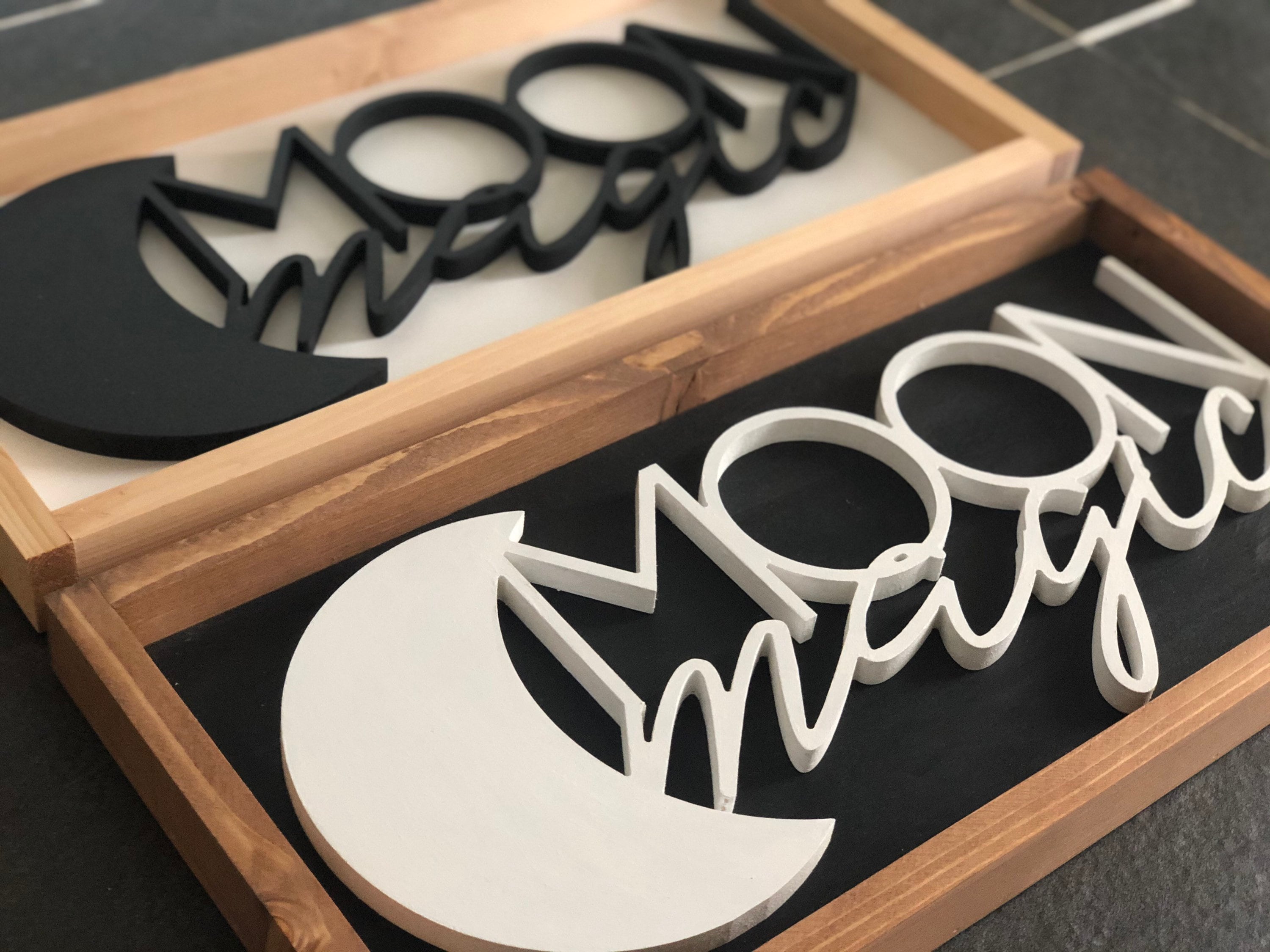 Moon Magic Boho Wood Sign Bohemian Wall Decor Modern Wall Art - Etsy