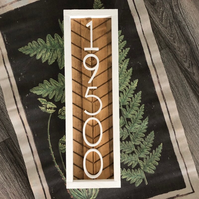 Vertical House Numbers - Etsy