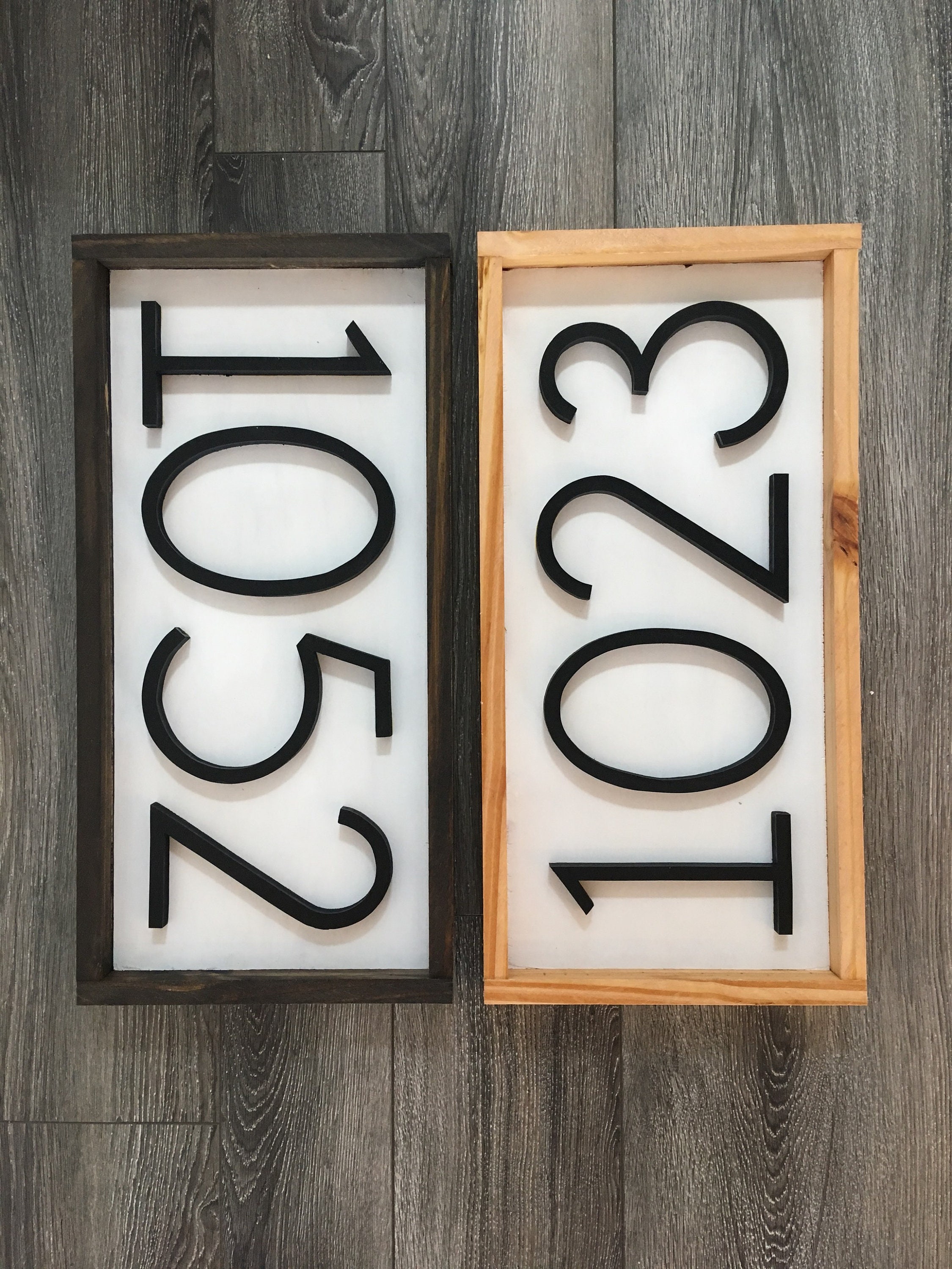 Horizontal Address Sign Wood Address Home Sign Wooden | Etsy