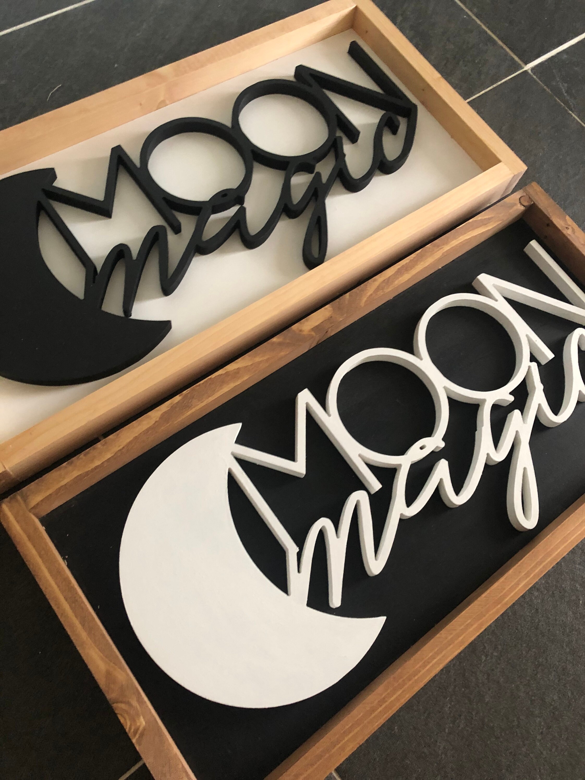 Moon Magic Boho Wood Sign Bohemian Wall Decor Modern Wall Art - Etsy