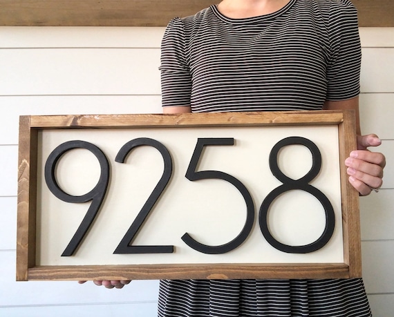 Large Horizontal Address Sign Wood Address Home Sign - Etsy