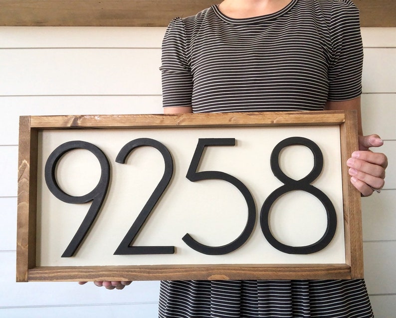 Large Horizontal Address Sign Wood Address Home Sign - Etsy