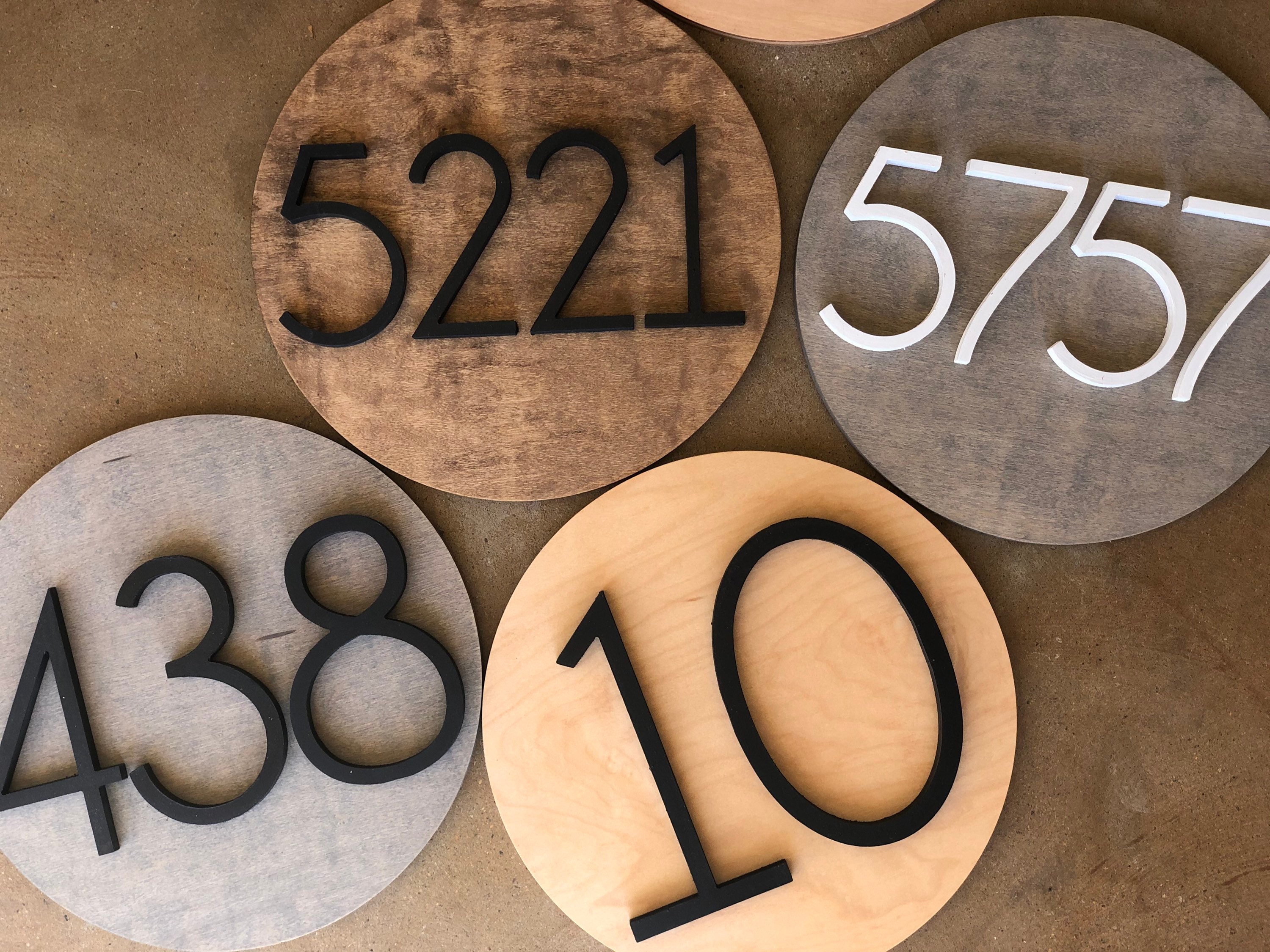 Round Address Sign Home Decor Porch Decorations Fall Porch - Etsy