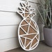 Geometric Pineapple Wood Sign Pineapple Wall Decor Beach - Etsy