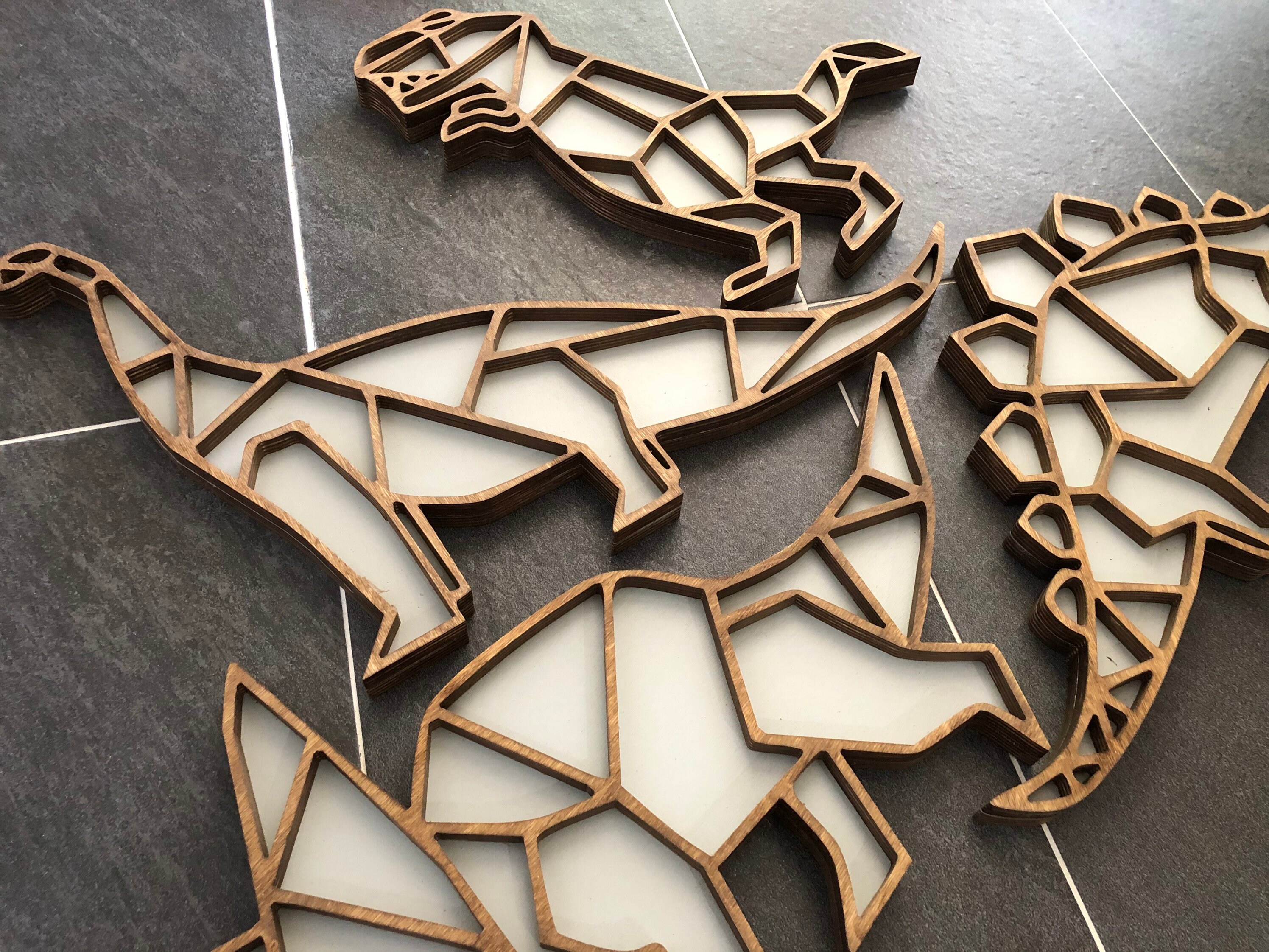 Geometric Dinosaur Wall Art Dinosaur Nursery Home Decor - Etsy