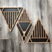 Diamond and Triangles Wood Sign Boho Wall Decor Geometric - Etsy