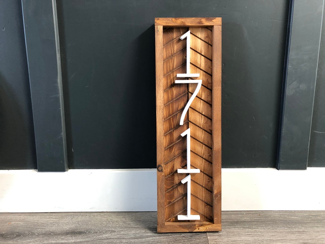 Vertical Address Sign Address Plaque House Numbers House - Etsy