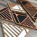 Diamond and Triangles Wood Sign Boho Wall Decor Geometric - Etsy