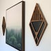Diamond and Triangles Wood Sign Boho Wall Decor Geometric - Etsy