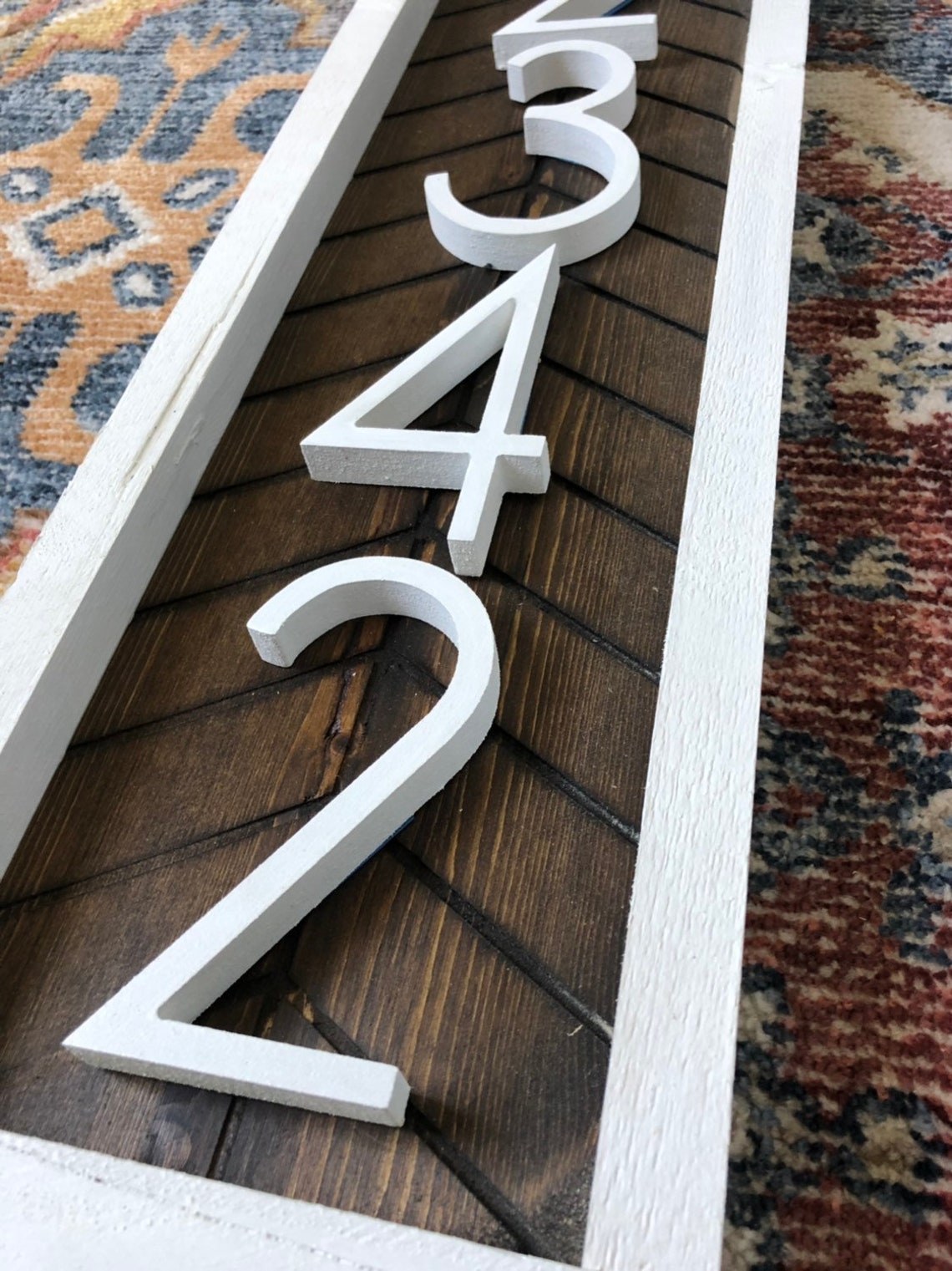 Vertical Address Sign Address Plaque House Numbers House | Etsy