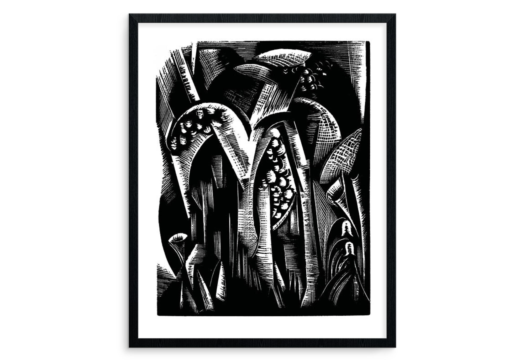 Let The Earth Bring Forth Grass Genesis Bible Print Paul Nash Woodcut Engraving Art Bible