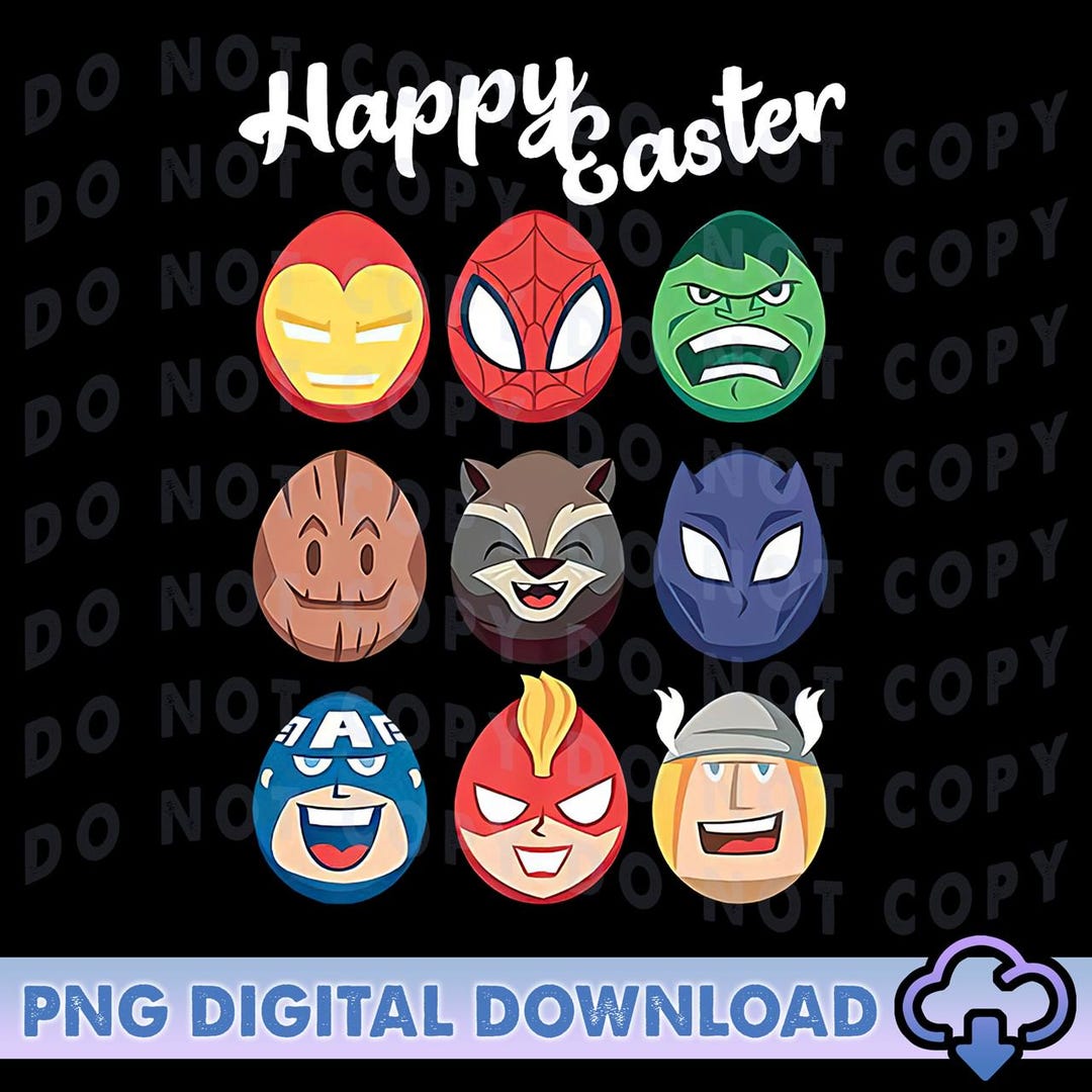 Cartoon Superhero Easter Png, Happy Easter Day Png, Easter Superhero ...