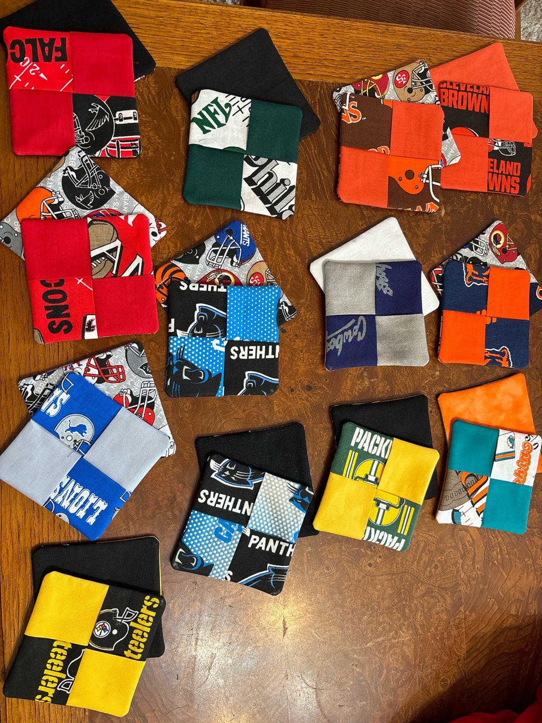 NFL Coasters; Set of 4 - Etsy