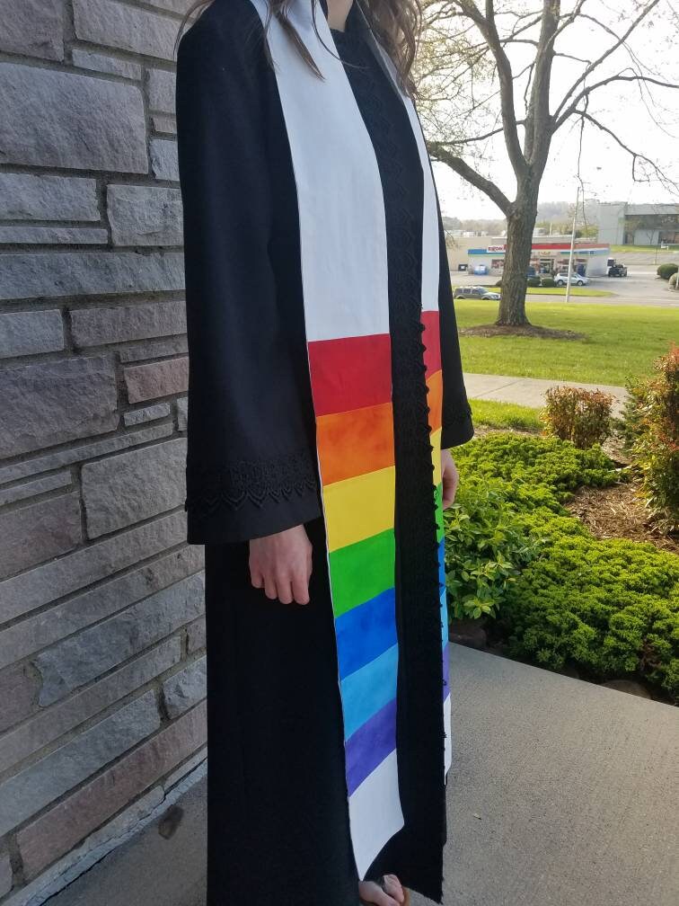 Rainbow Liturgical Stole - Etsy