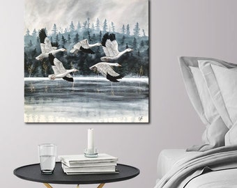 Snow Geese Painting - Etsy