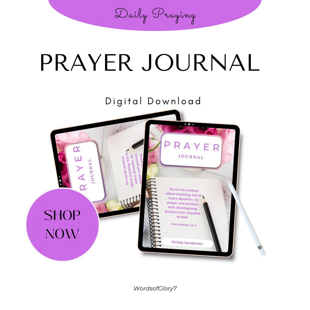 Prayer Journal, Biblic Prayer Guide, Collected Prayers for Your ...