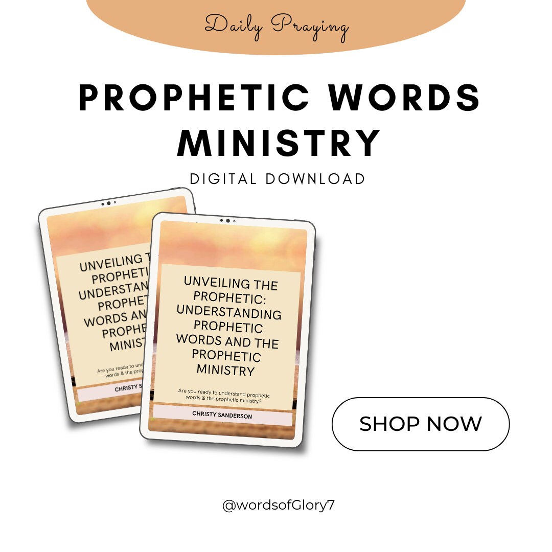Prophetic Word Book, Prophetic Ministry, Digital Download, Spiritual ...