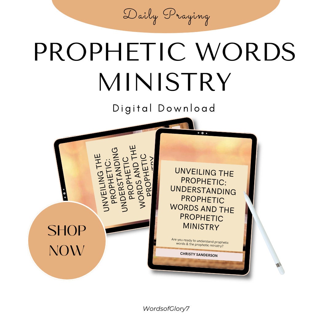 Prophetic Word Book, Prophetic Ministry, Digital Download, Spiritual ...