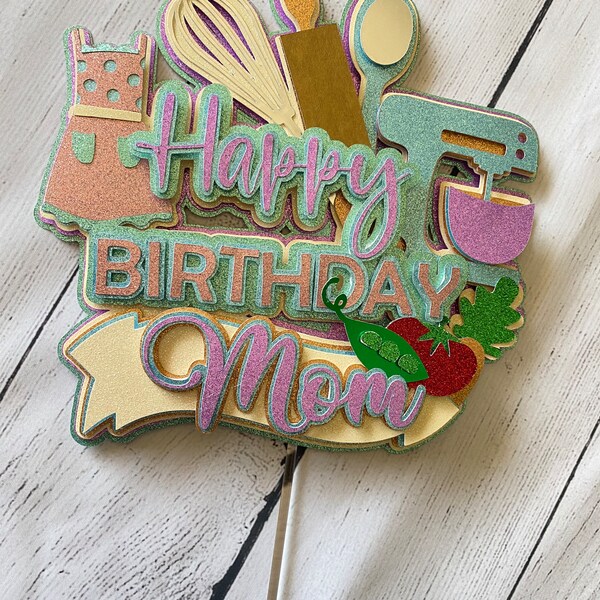 Chef Cake Topper - Etsy