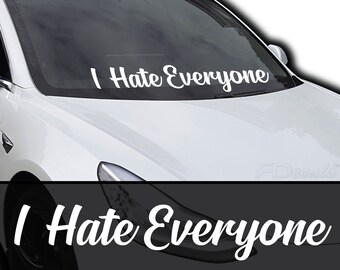 I Hate Everyone Sticker - Etsy