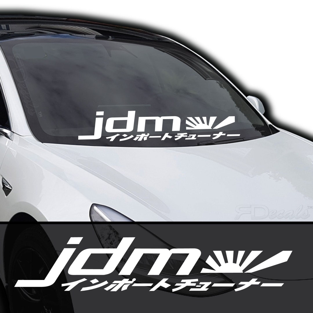 JDM (kanji) | Windshield Banner Decal / Sticker 6x33" - Etsy