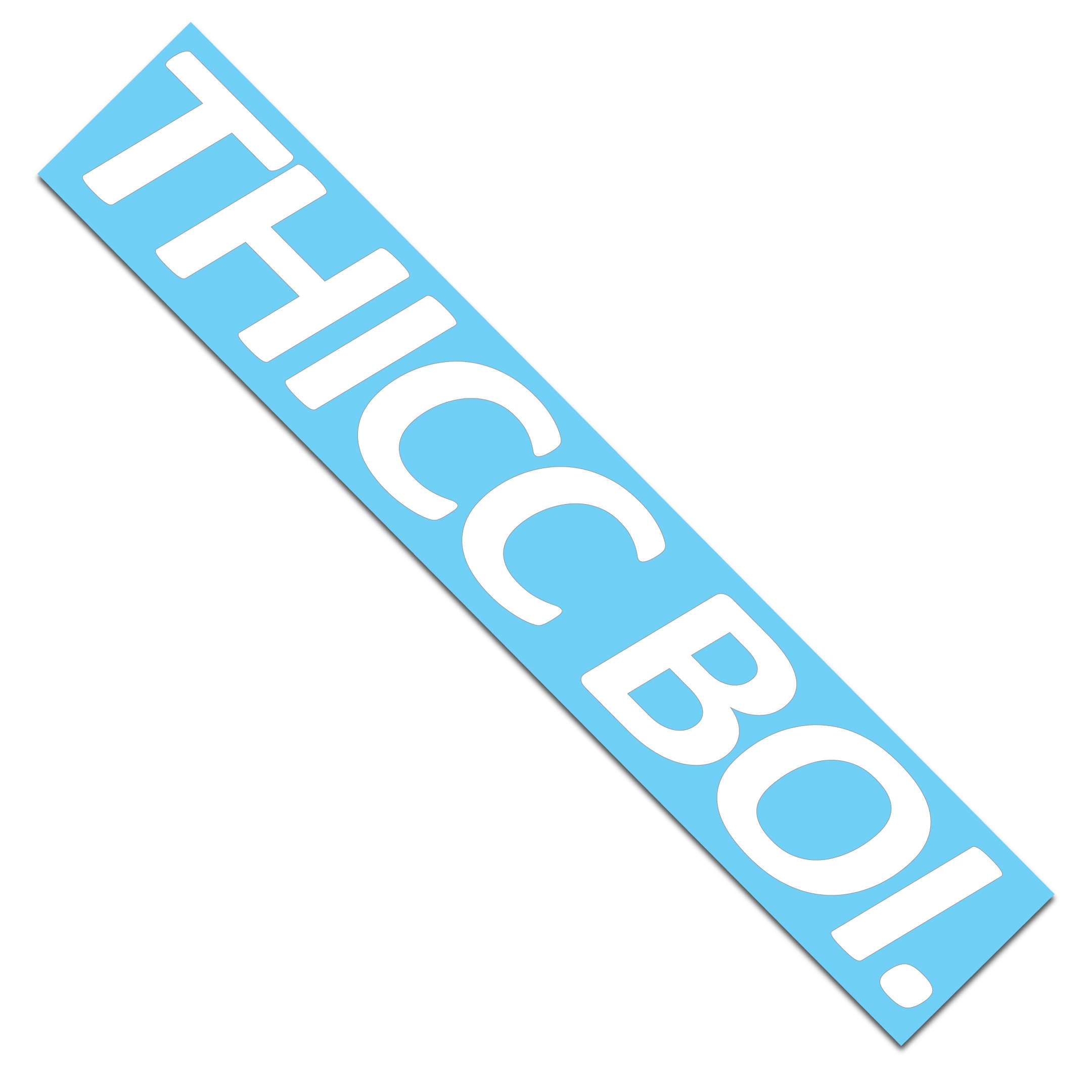 Thicc Boi Windshield Banner Decal / Sticker 4.5x33 - Etsy
