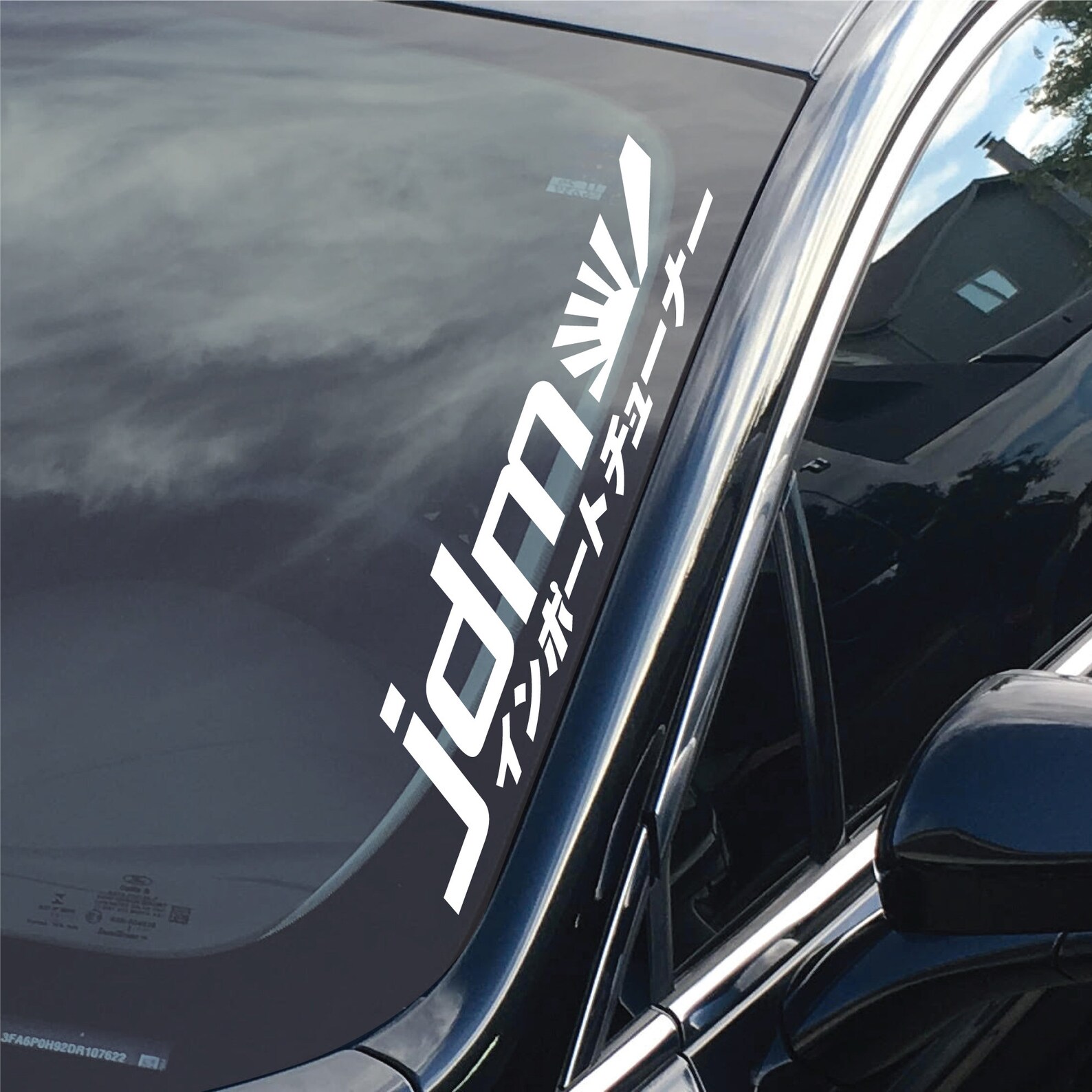 JDM With Kanji Lettering Side A Pillar Windshield Banner Decal - Etsy