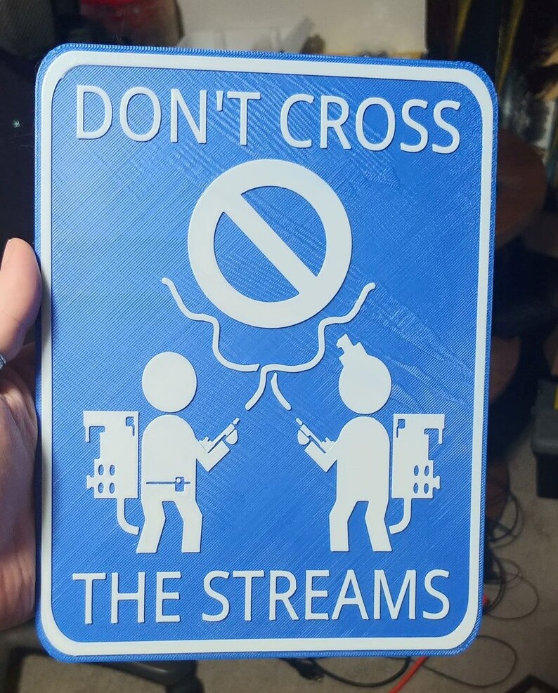 Ghostbusters Don't Cross the Streams Bathroom Sign. - Etsy