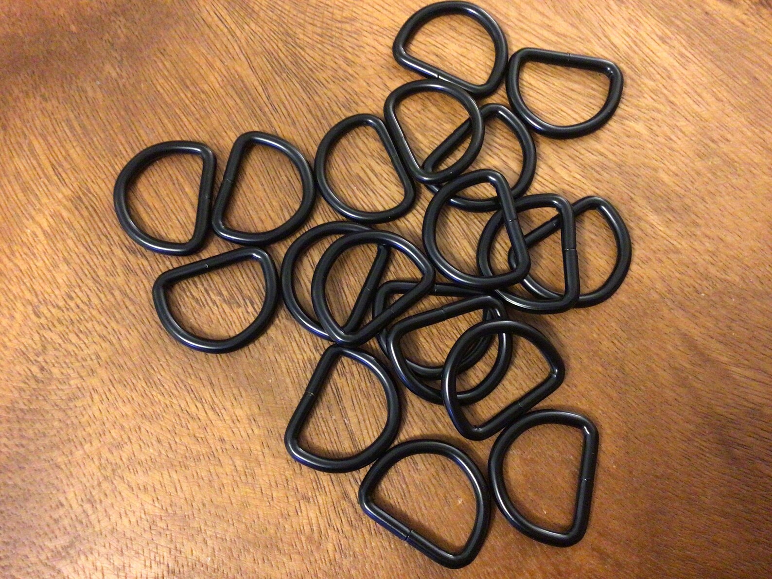 Various Sizes Welded D / O Rings Welded O Rings Matte Black | Etsy