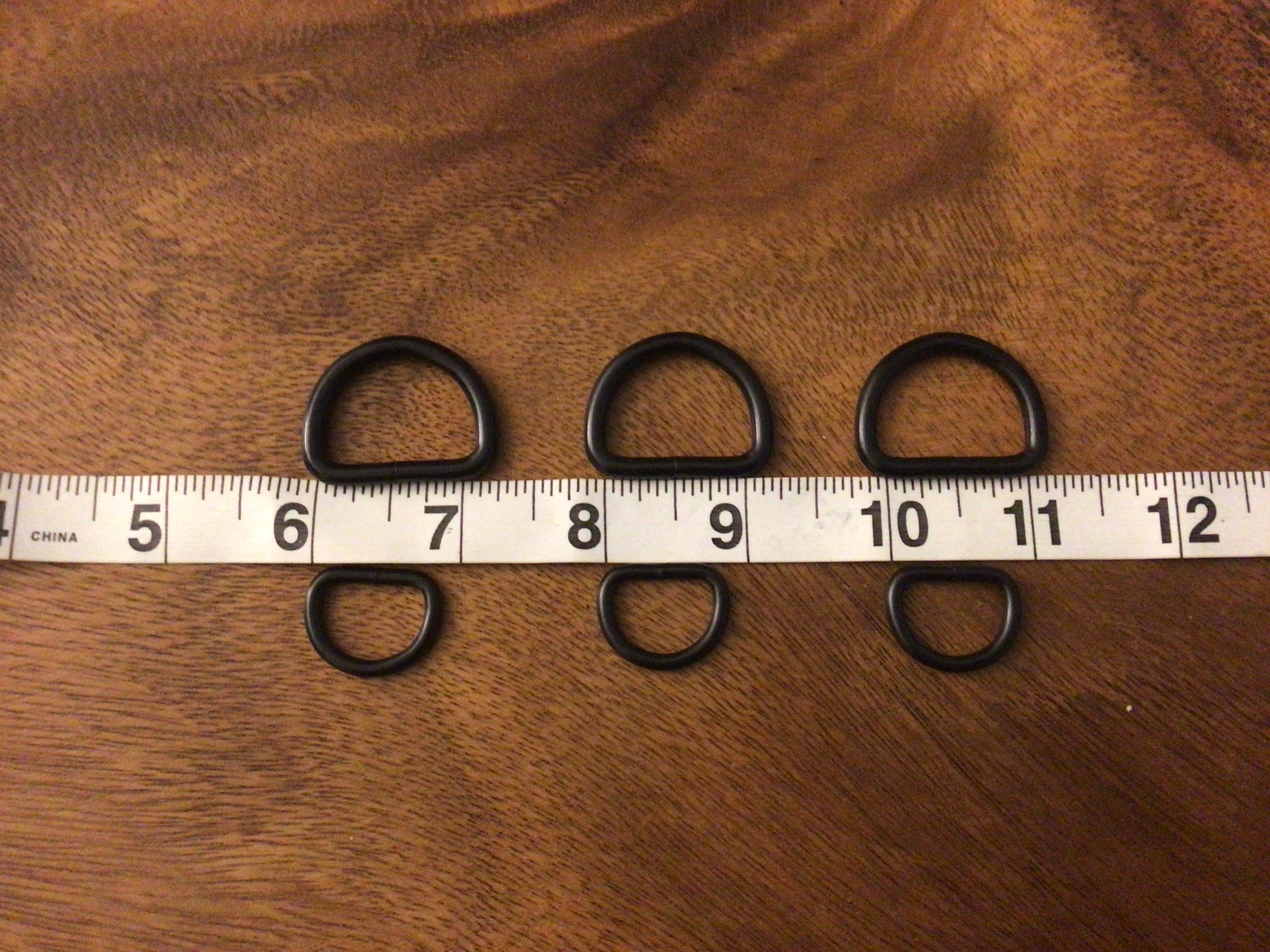 Various Sizes Welded D / O Rings Welded O Rings Matte Black | Etsy