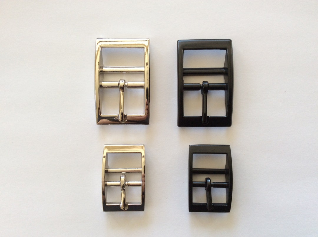 Double Bar Collar Hardware, Matte Black Collar Hardware, Nickel Plated ...
