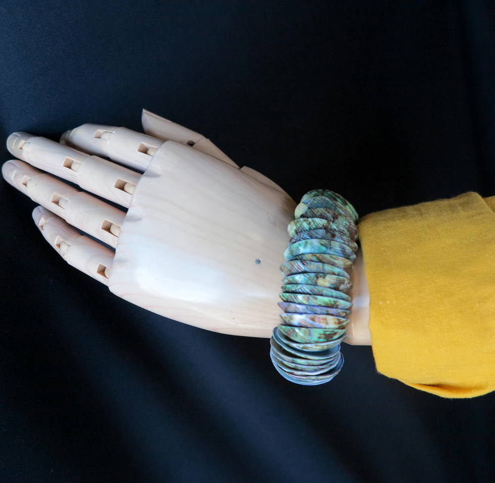 Boho Seashell Bracelet, Boho Chic Shell Jewelry, Vintage Seashell Cuff ...