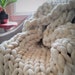 Chunky Knit Throw - Etsy