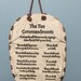 10 commandments the Ten Commandments in clay christian gift | Etsy