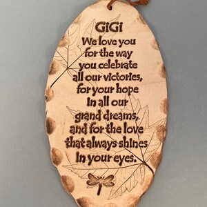 Gigi Poem in Clay - Etsy