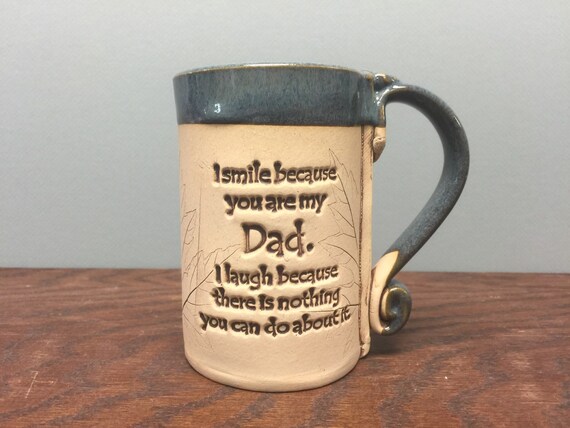 Dad stoneware mug dad gifts | Etsy