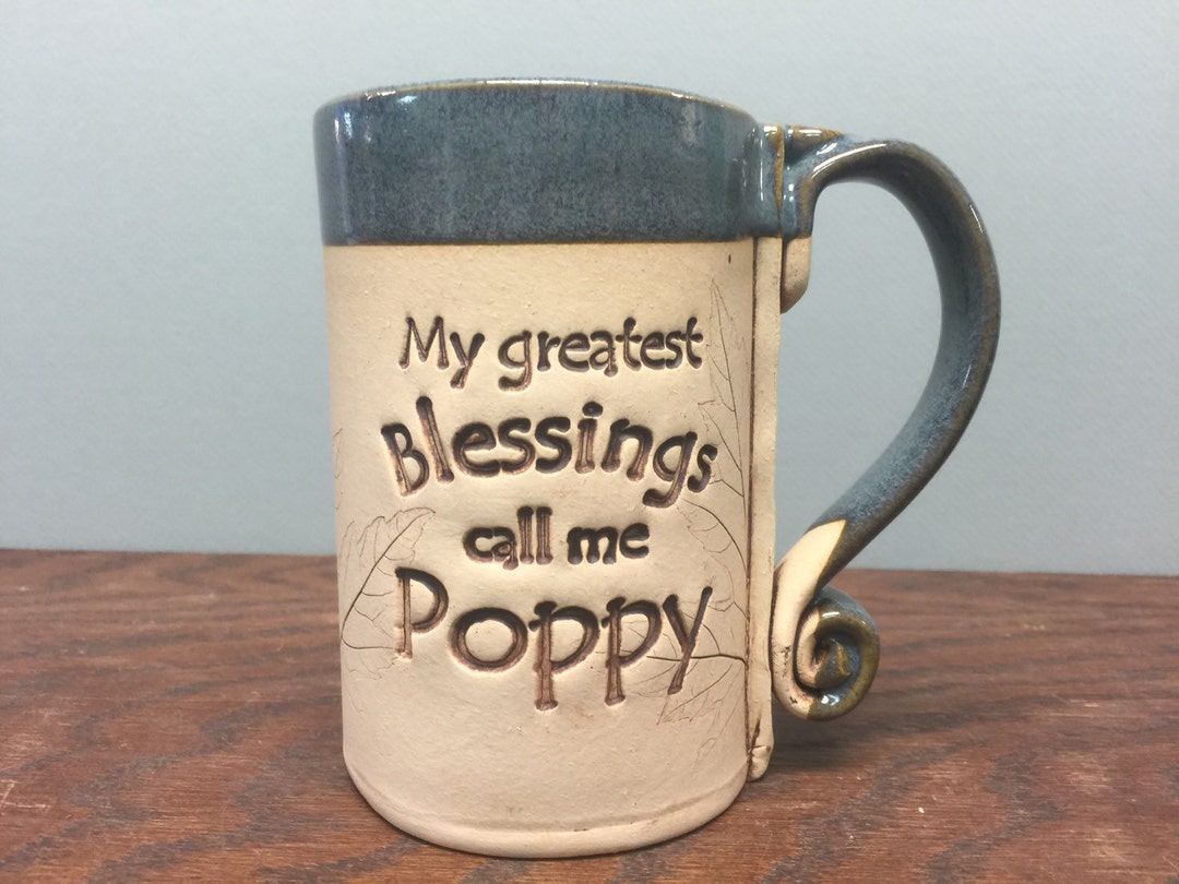 Poppy Stoneware Mug, Poppy Gifts - Etsy