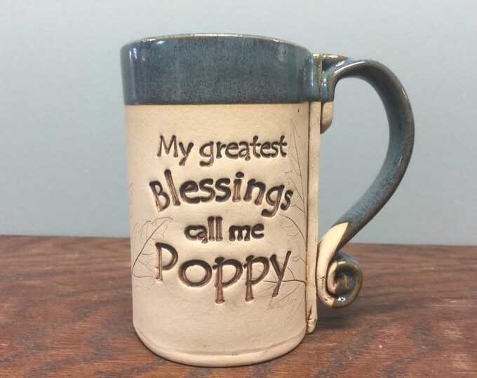 Poppy Stoneware Mug, Poppy Gifts - Etsy