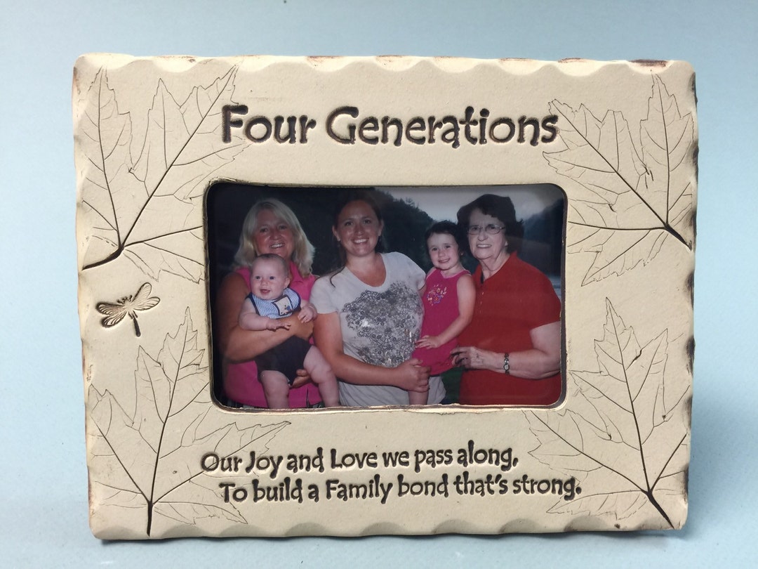 Four Generations Frame, Four Generations Gifts, Best Grandparents Gifts ...