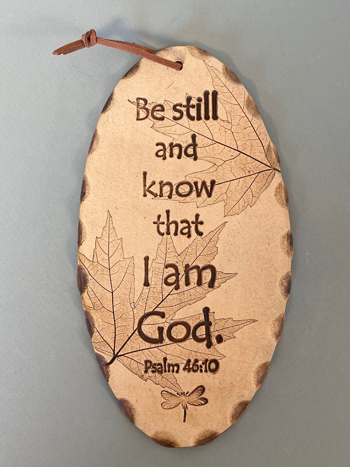 Scripture Tile Scripture in Clay Psalm 46:10 - Etsy