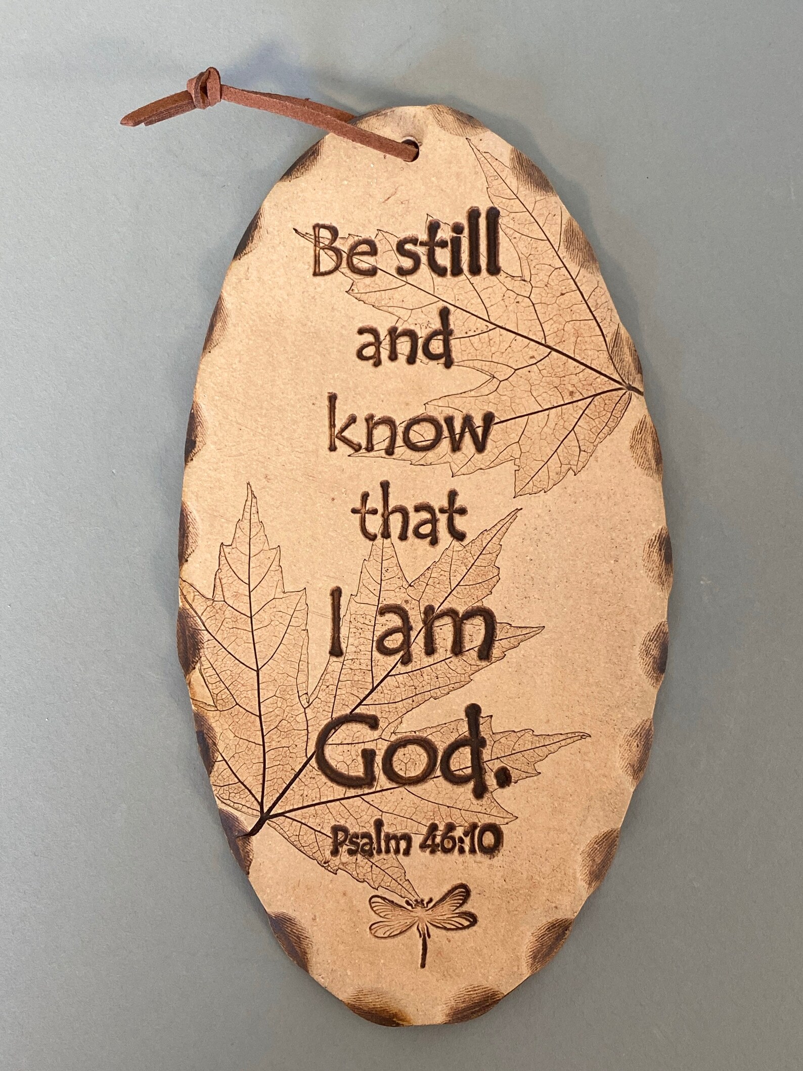 Scripture Tile Scripture in Clay Psalm 46:10 - Etsy