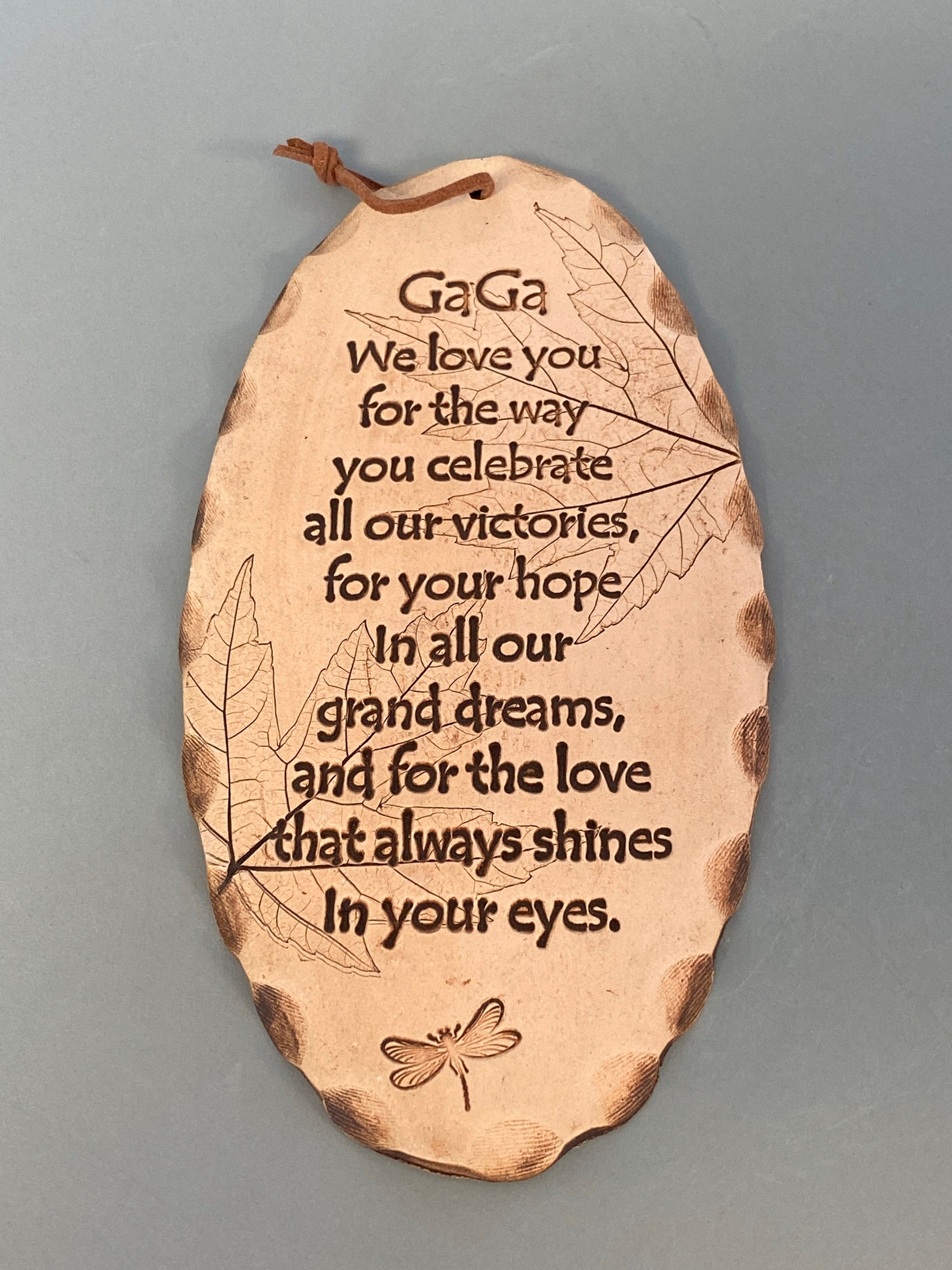 Gaga Poem in Clay - Etsy