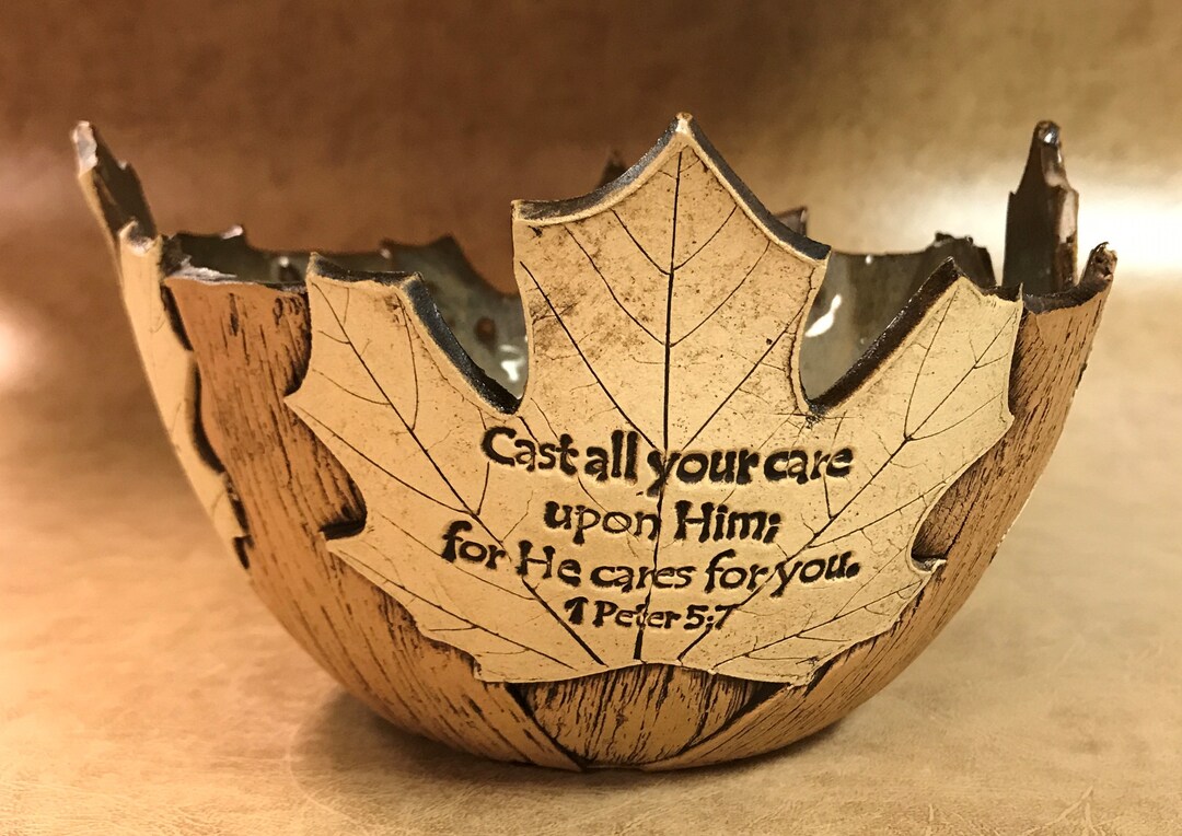 Medium Scripture Maple Leaf Bowl 108 - Etsy