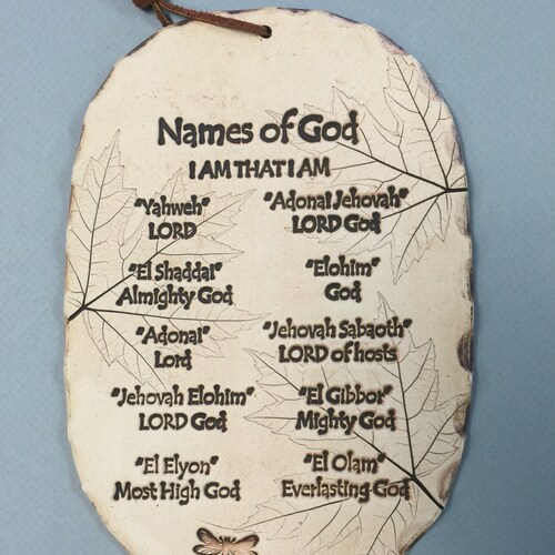 Names of God Canvas Print 16x20 Scripture Art - Etsy