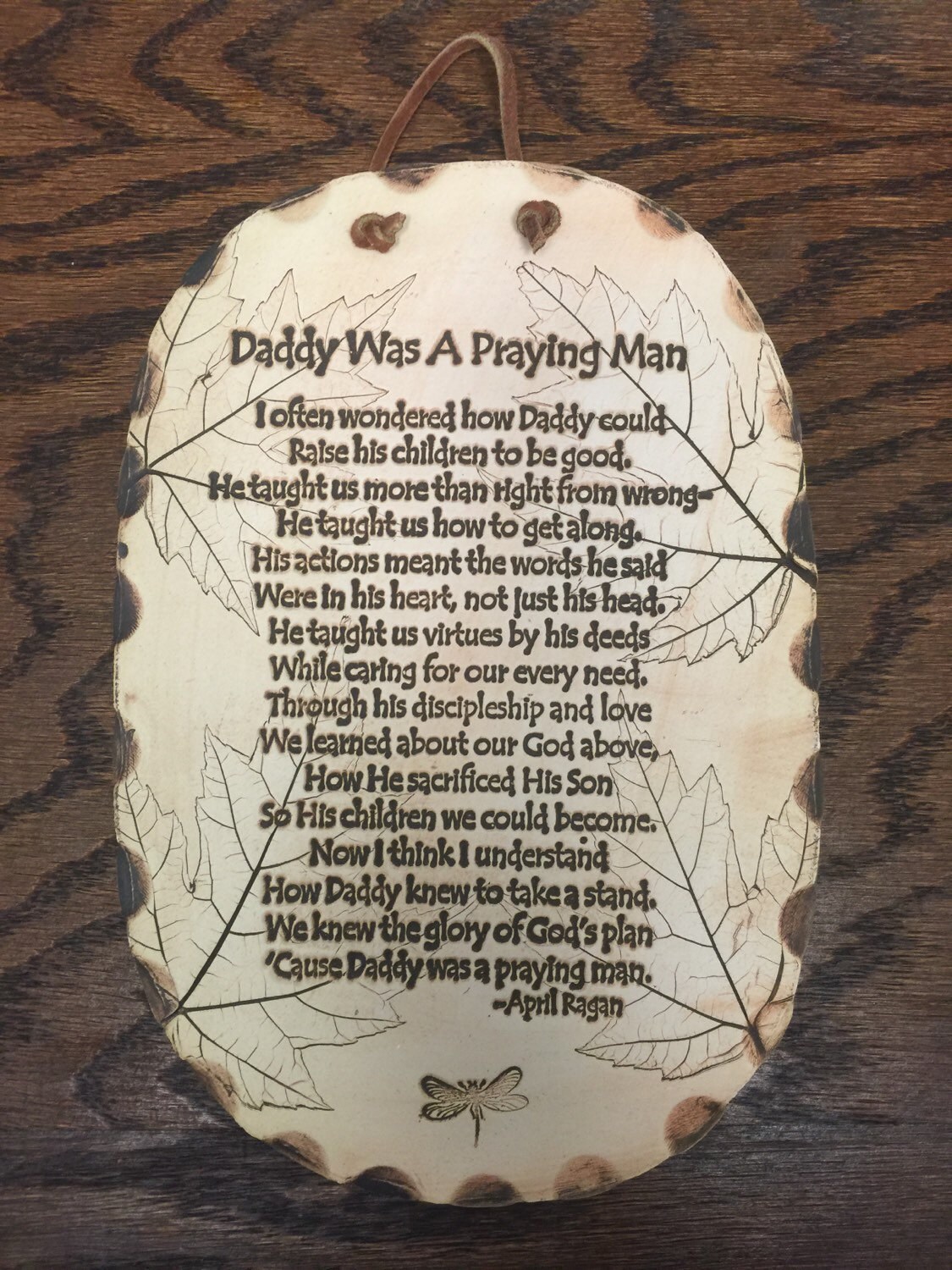 Father Poem, a Praying Father, Praying Father Poem in Clay - Etsy
